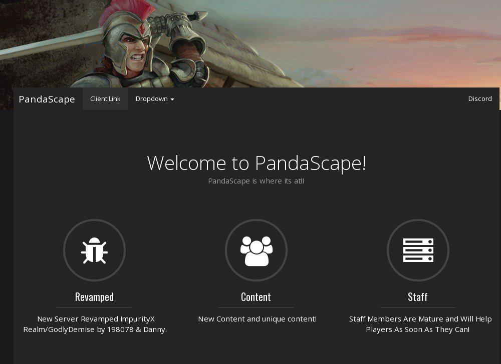 PandaScape - RSPS List - RuneScape Private Servers