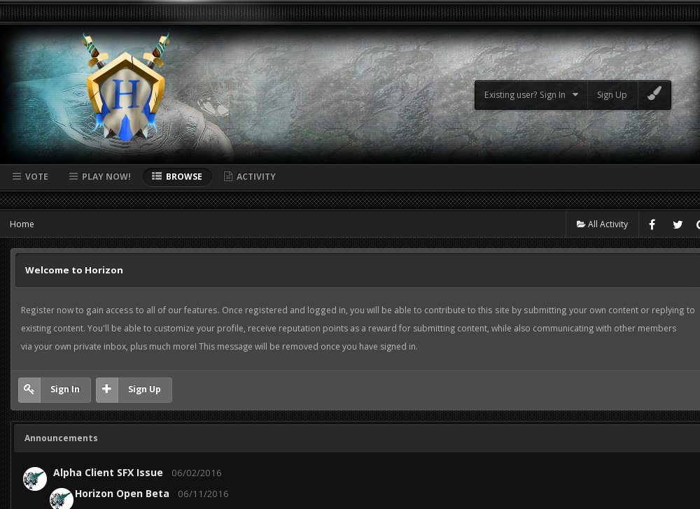Horizon 718 | Loading RS3 - RSPS List - RuneScape Private Servers